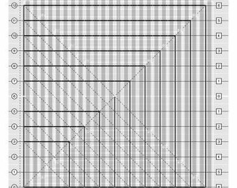 Spider Web Ruler by Creative Grids CGRKA6 Non Slip Triangle - Etsy