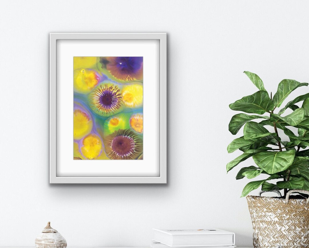 Ocean Inspired Abstract Art, Unique Wall Art, Home Decor Giclée Print ...