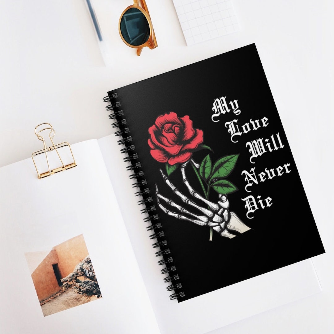 Goth Journal, Skull Notebook, Goth Notebook, Skull Journal, Unique Gift ...