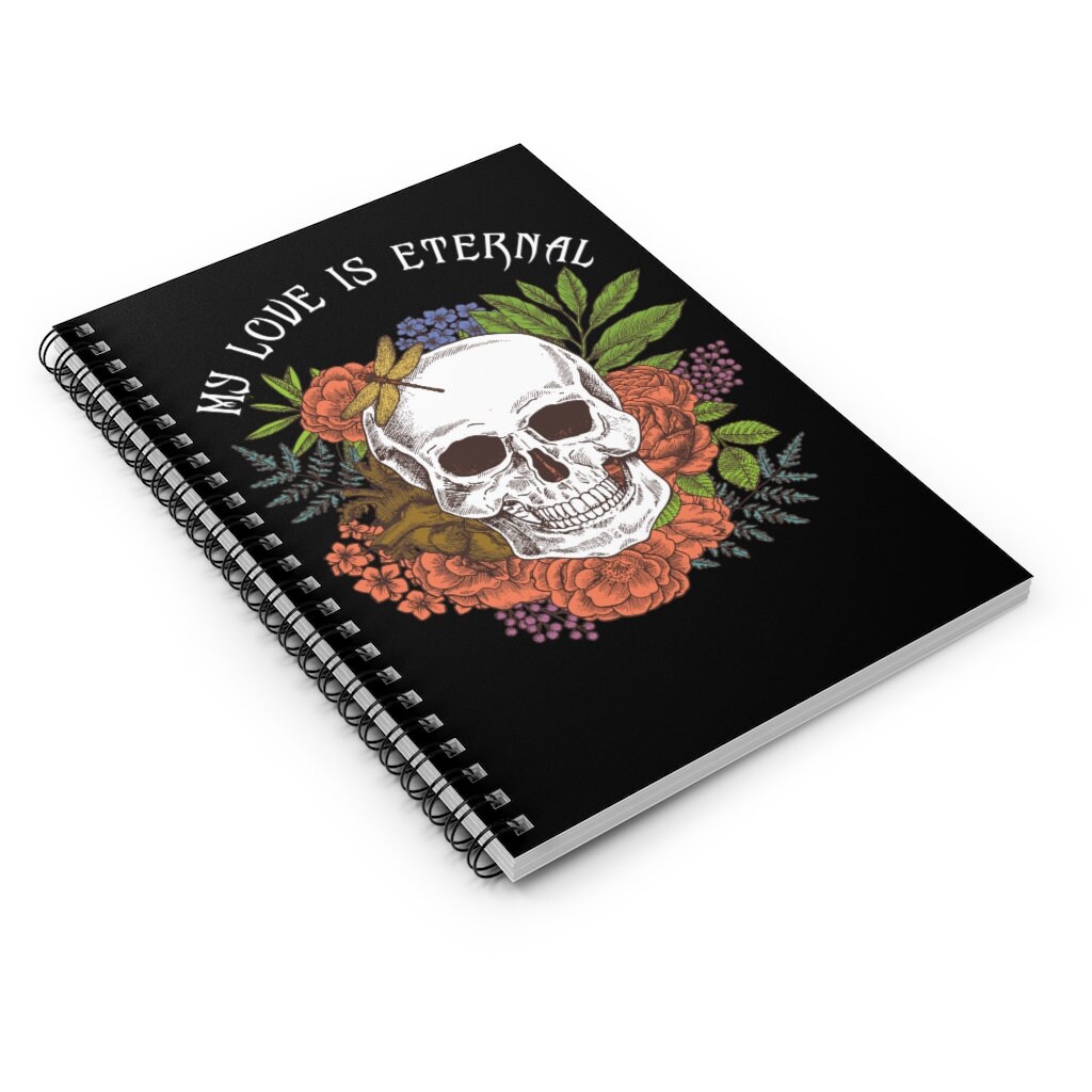 Goth Journal Skull Notebook Goth Notebook Skull Journal - Etsy