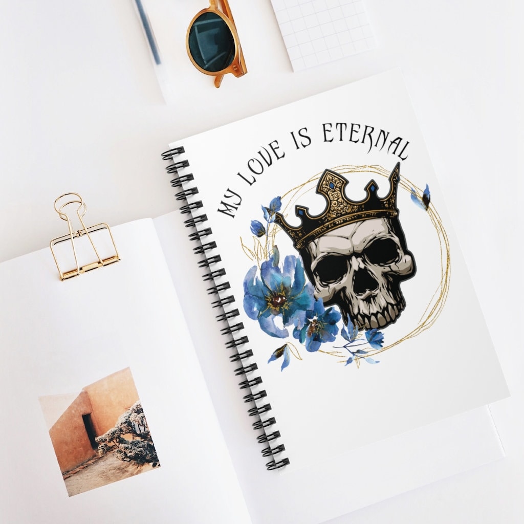 Goth Journal Skull Notebook Goth Notebook Skull Journal - Etsy