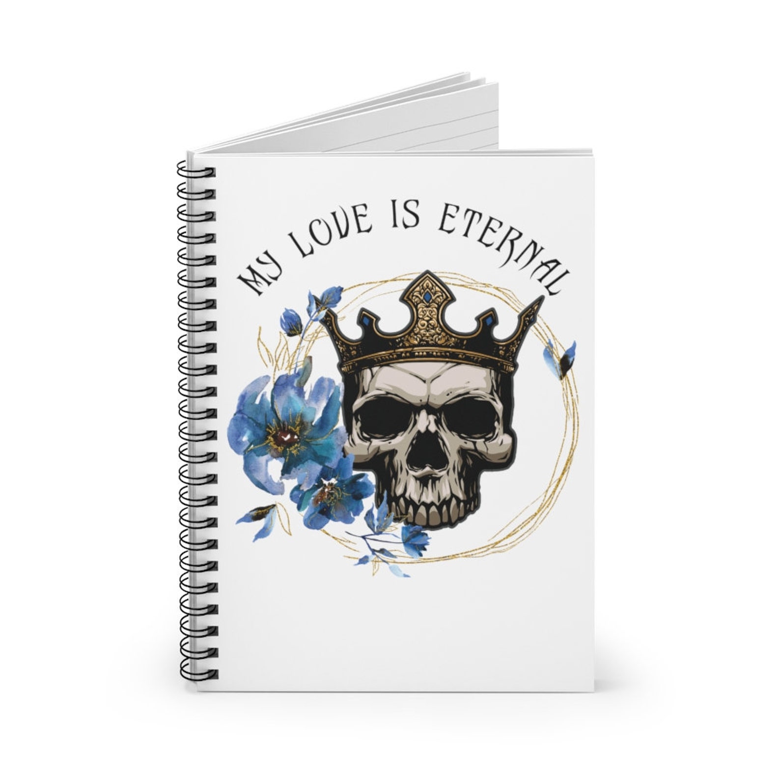 Goth Journal Skull Notebook Goth Notebook Skull Journal - Etsy