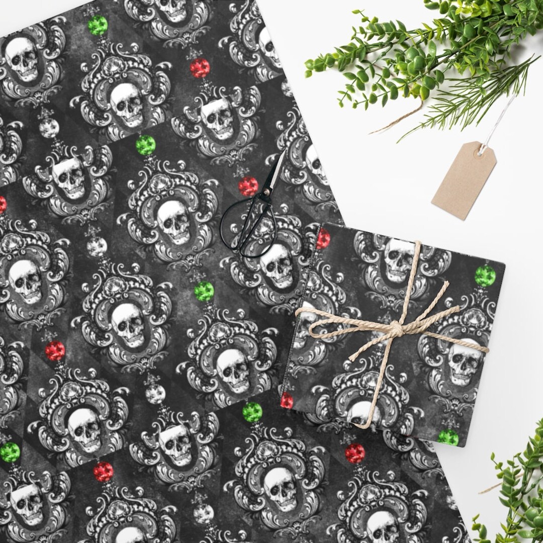 Gothic Gift Wrap Gothic Wrapping Paper Goth Gift Wrapping - Etsy