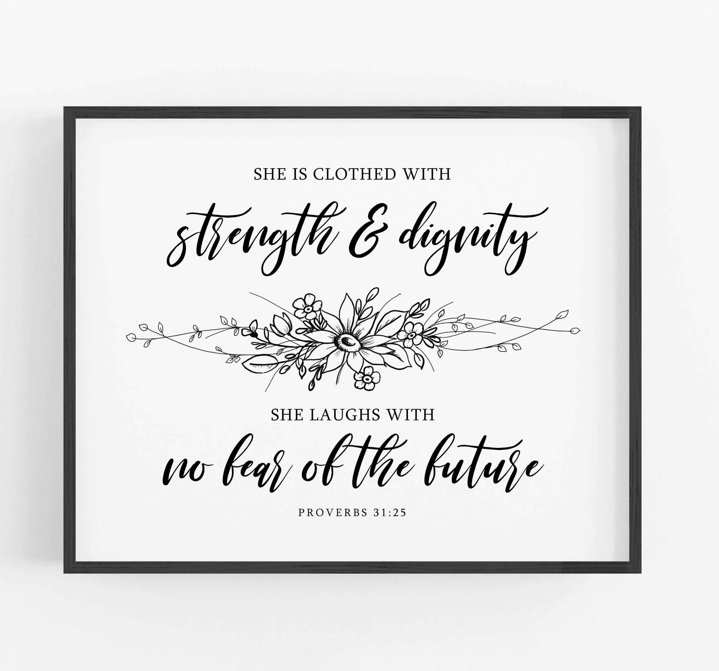 Proverbs 31, Bible Verse Wall Art, Scripture Art Printable, Christian ...