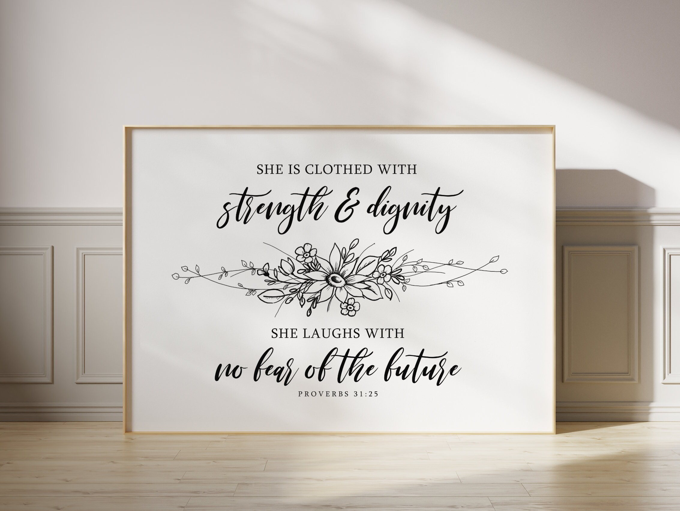 Proverbs 31, Bible Verse Wall Art, Scripture Art Printable, Christian ...