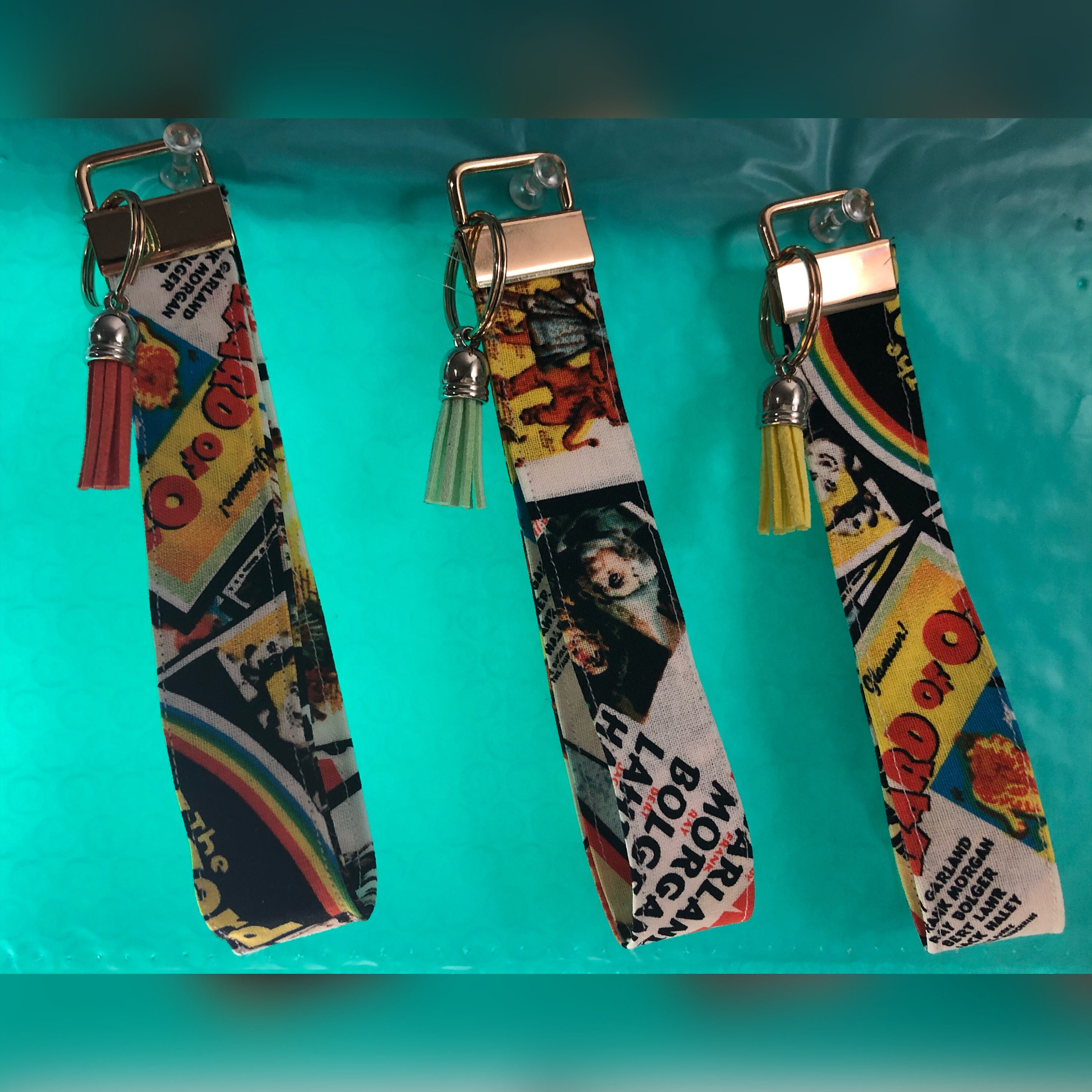 Custom Made Wizard of Oz Key Chain Key Fob Wristlet With - Etsy UK