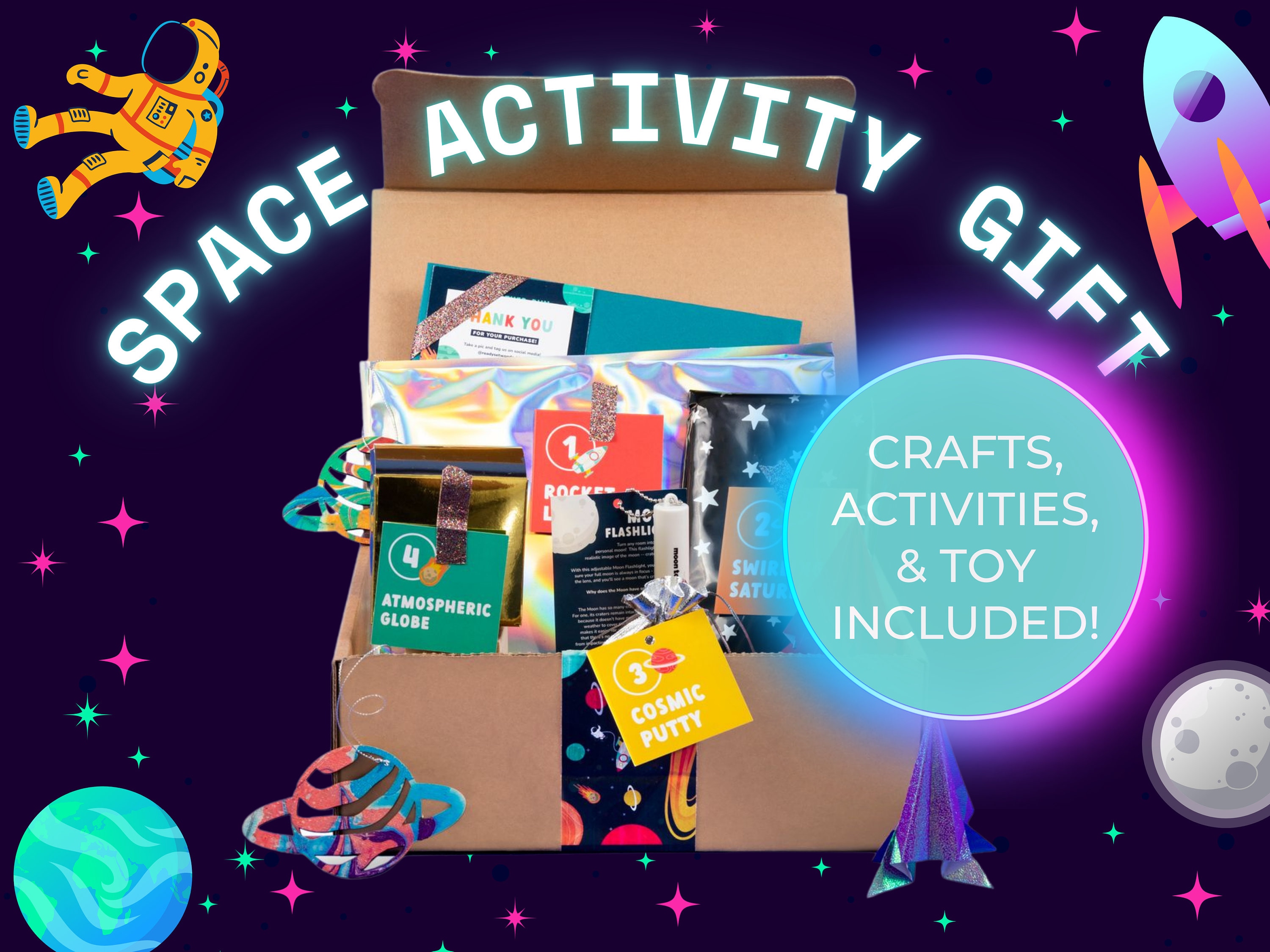 Interactive and Creative Space Craft Kit for Kids Kids Space Gifts ...