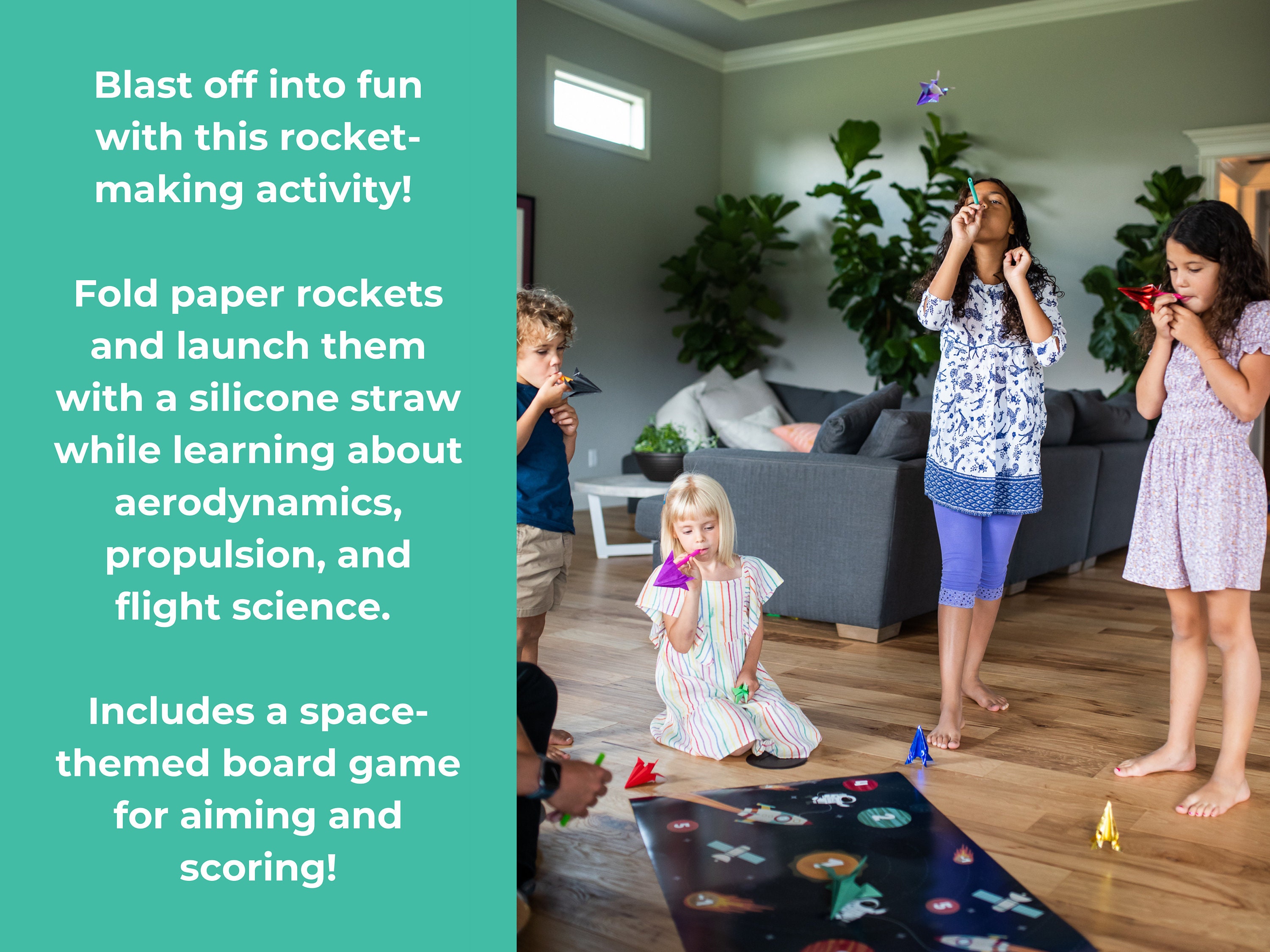 Origami Rocket Launching Activity With Board Game Outer - Etsy