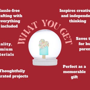 Colorful Popsicle Snow Globe | Fun Christmas Craft for Kids | Perfect ...
