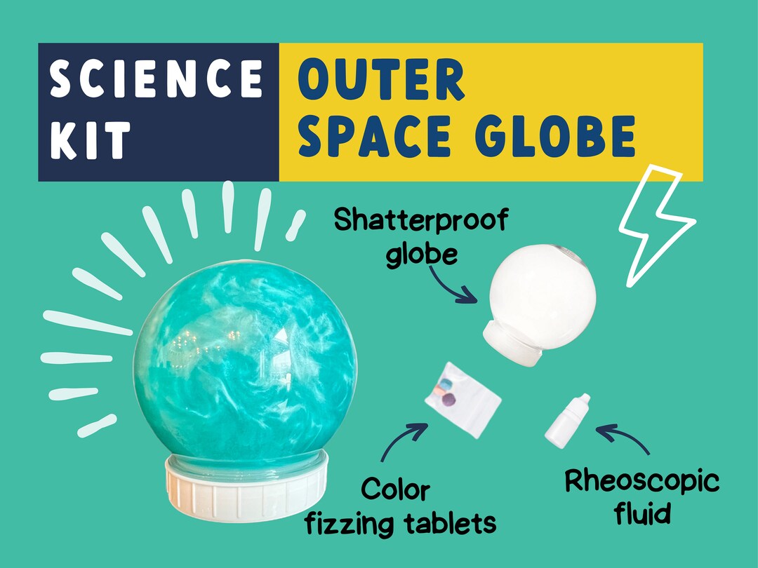 Kids Space Globe Arts and Crafts Kit Using Pearl Swirl | Science Gifts ...