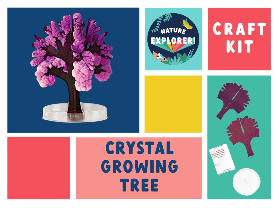 Pink Crystal Growing Tree Kit, , Crystal Growing Kit Art Projects for ...