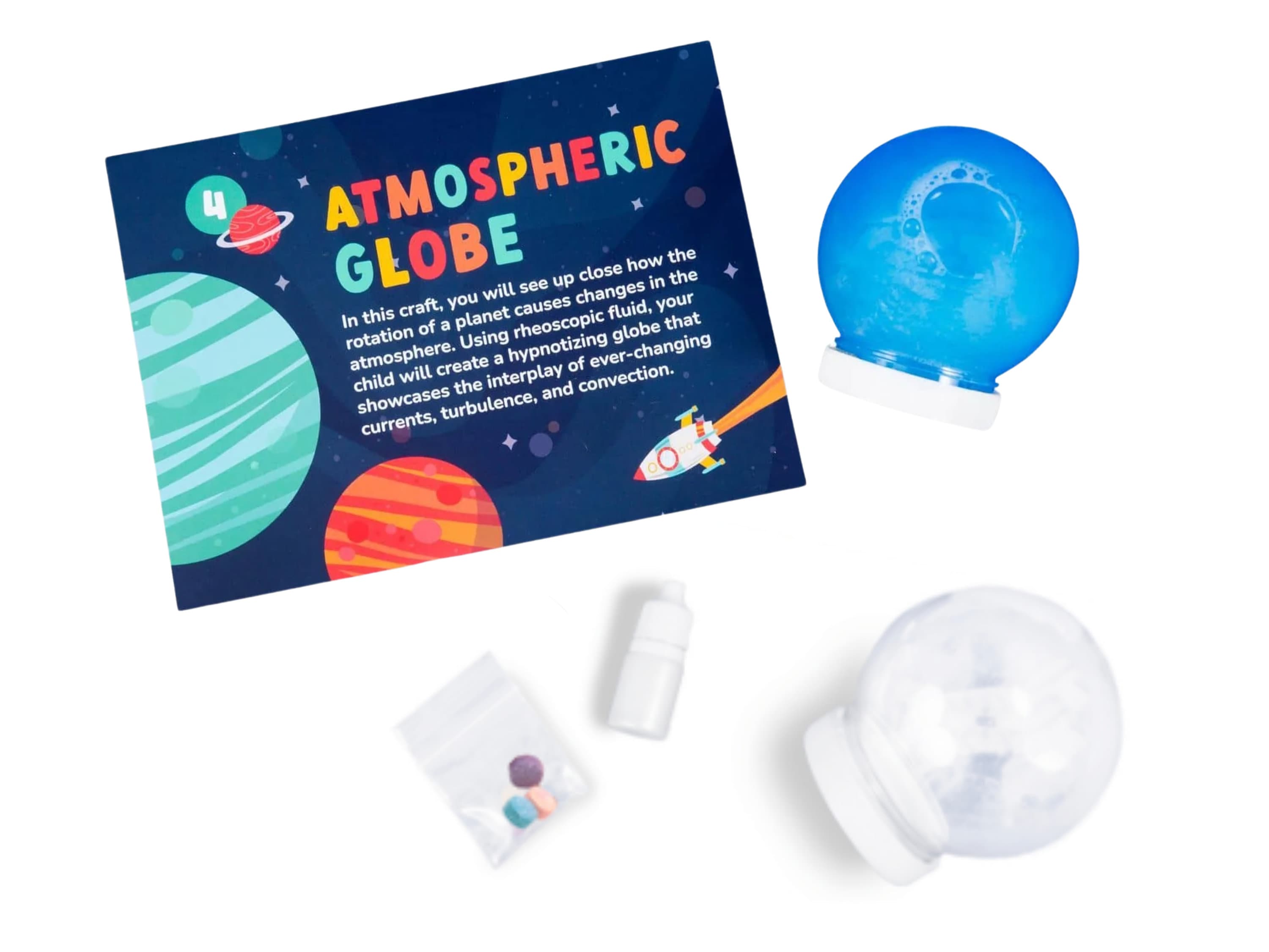 Kids' Space Globe Arts and Crafts Kit Using Pearl Swirl Kids Space ...