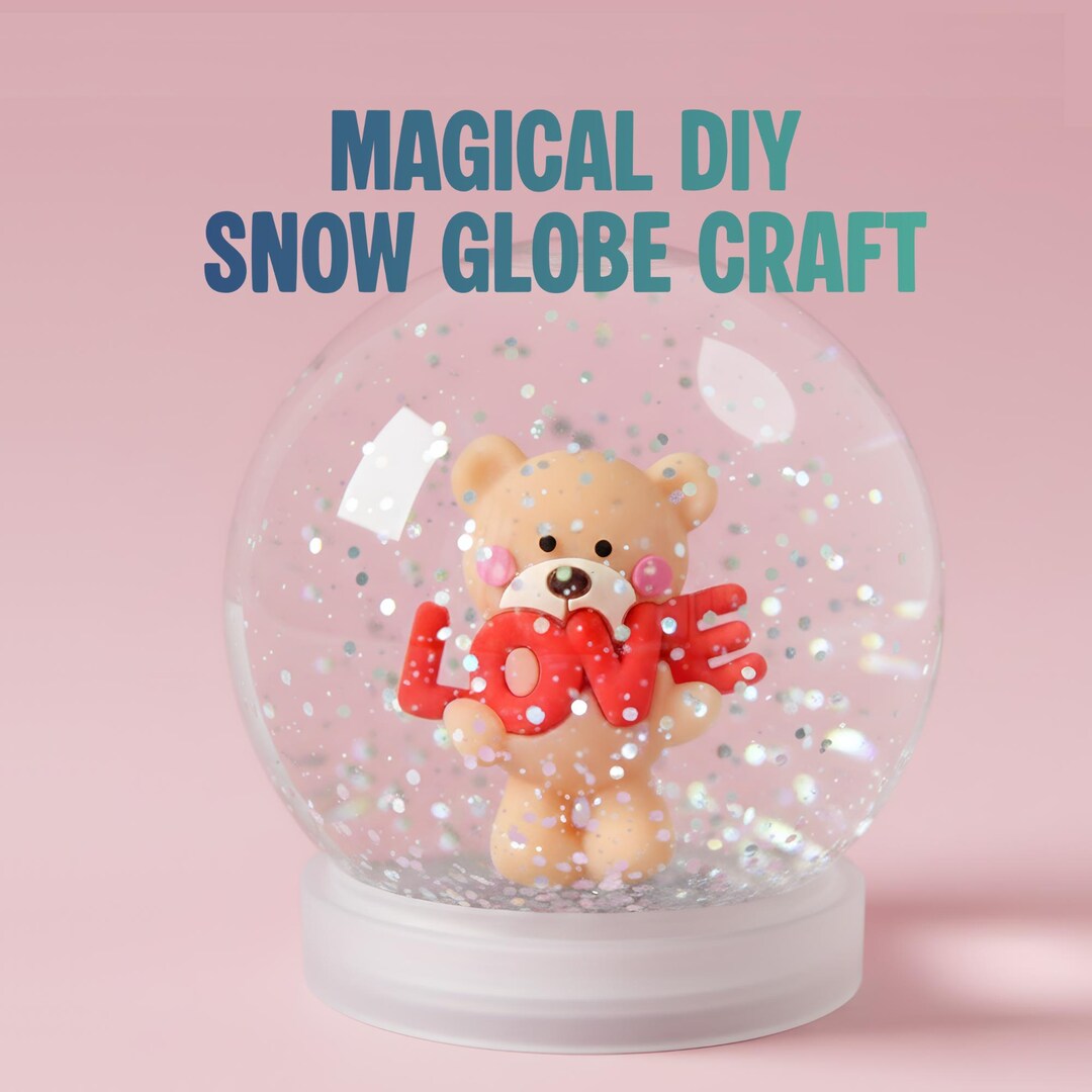 Kids Craft Kit - Non Candy Valentines Gift - Shatterproof Snow Globe ...