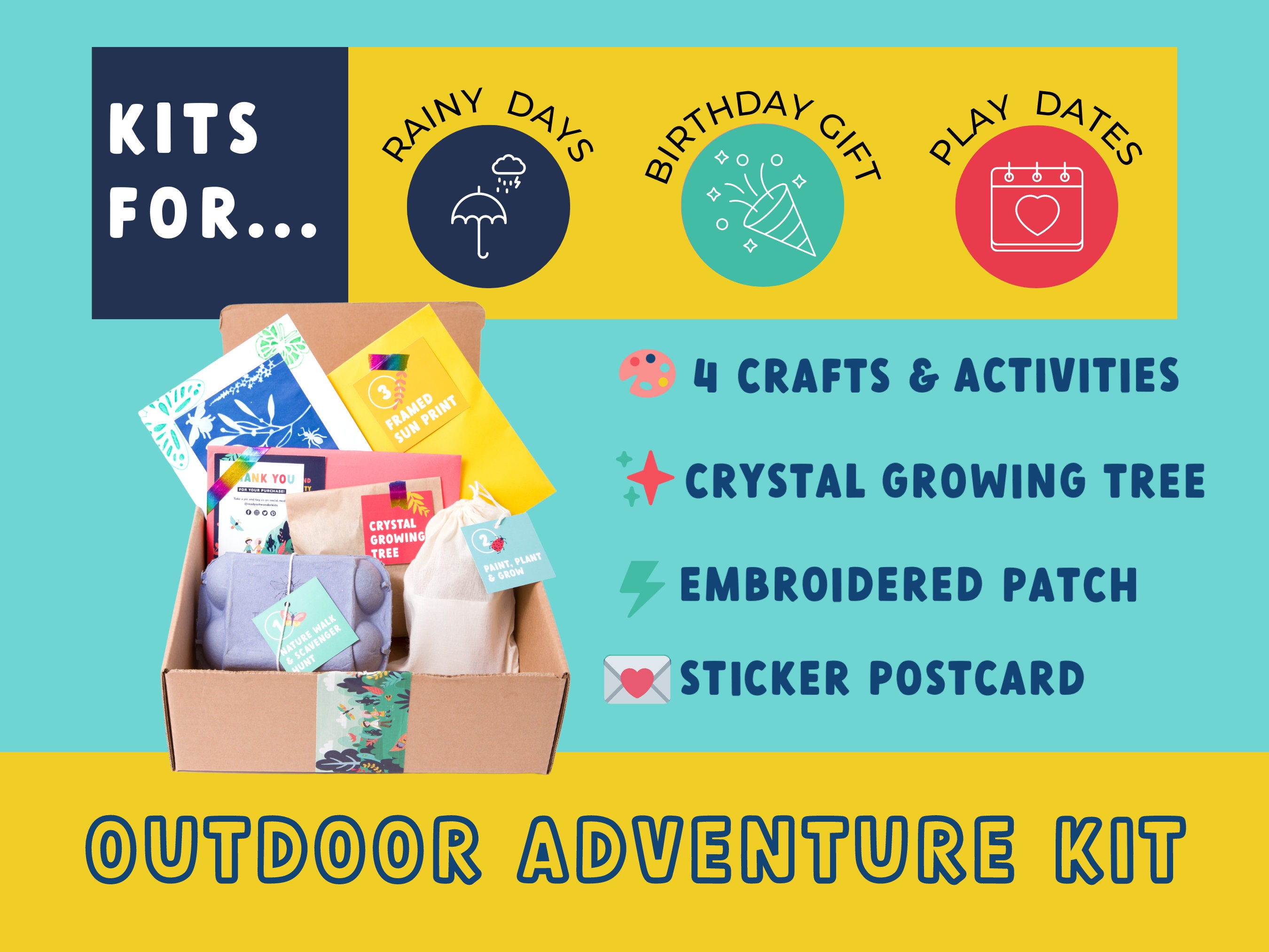 Outdoor Adventure STEM Activity Kit Fun & Educational Rainy Day and ...