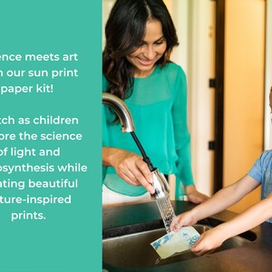 Solar Printing Kids Craft Kit With Sun Print Paper, Nature Stencils ...