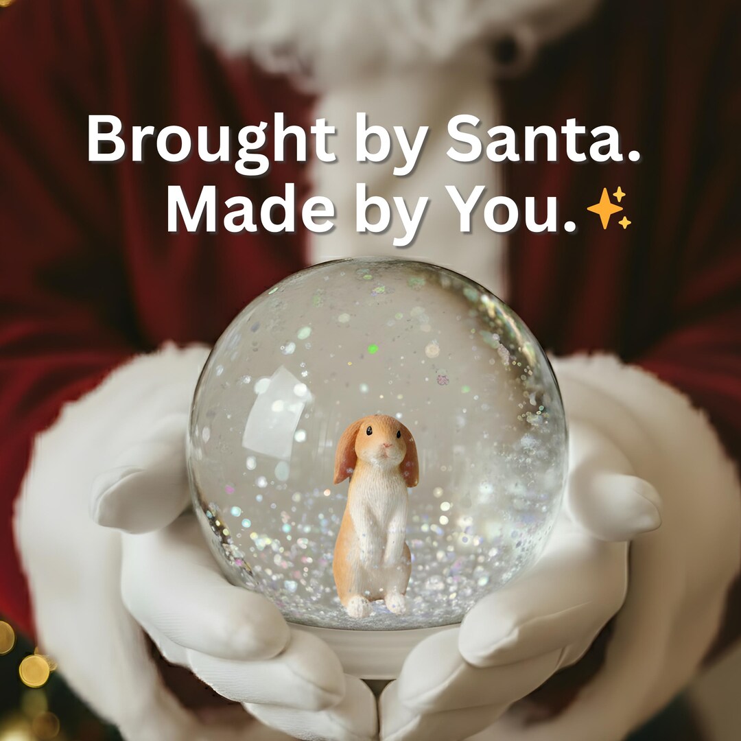 Gift From Santa – Woodland Rabbit DIY Snow Globe Craft Kit | Magical ...