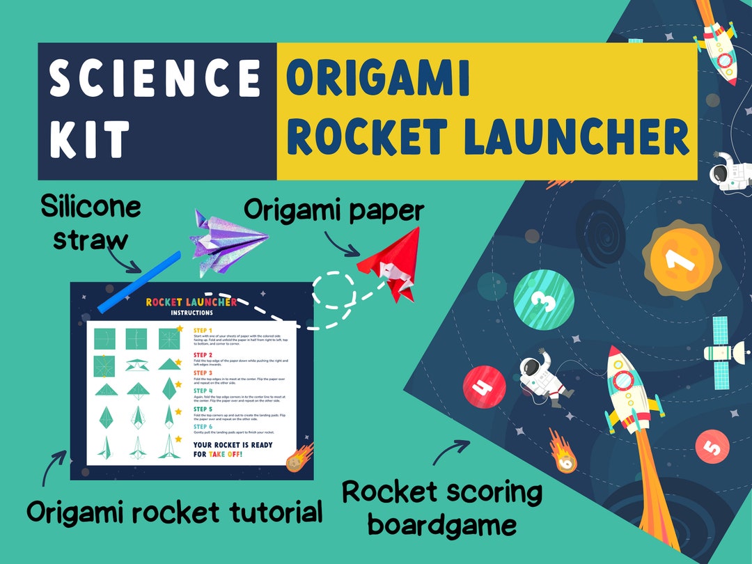 STEM Kit | Origami Rocket Activity Kit and Board Game for Kids | STEM ...