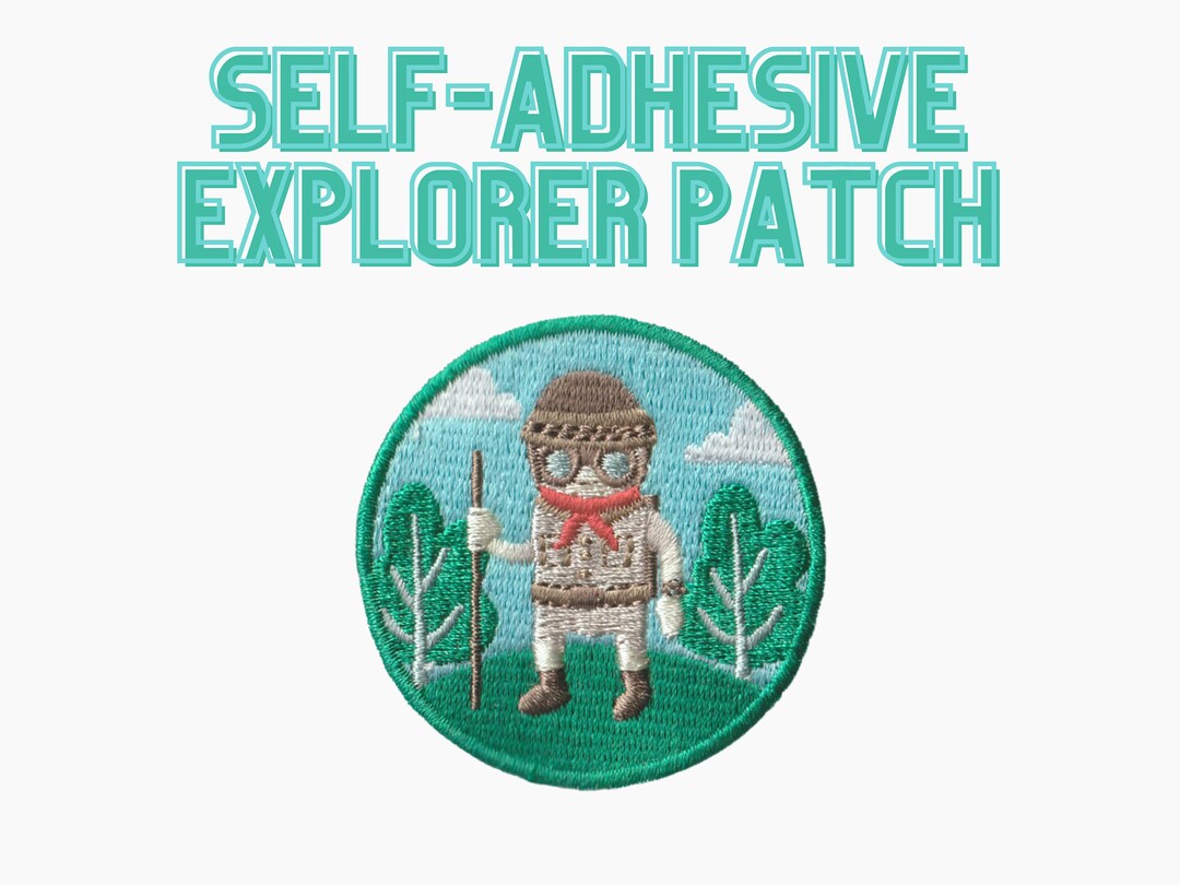 Outdoor Explorer Self-adhesive Embroidered Sticker Patch | Kids Nature ...