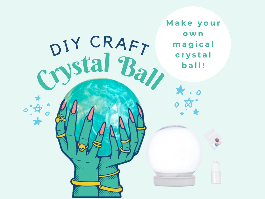 DIY Shatterproof Crystal Ball, Kids Halloween Craft Halloween Craft Kit ...