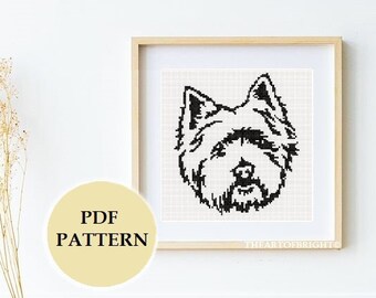 Westie Portrait Cross Stitch Pdf Pattern - Etsy