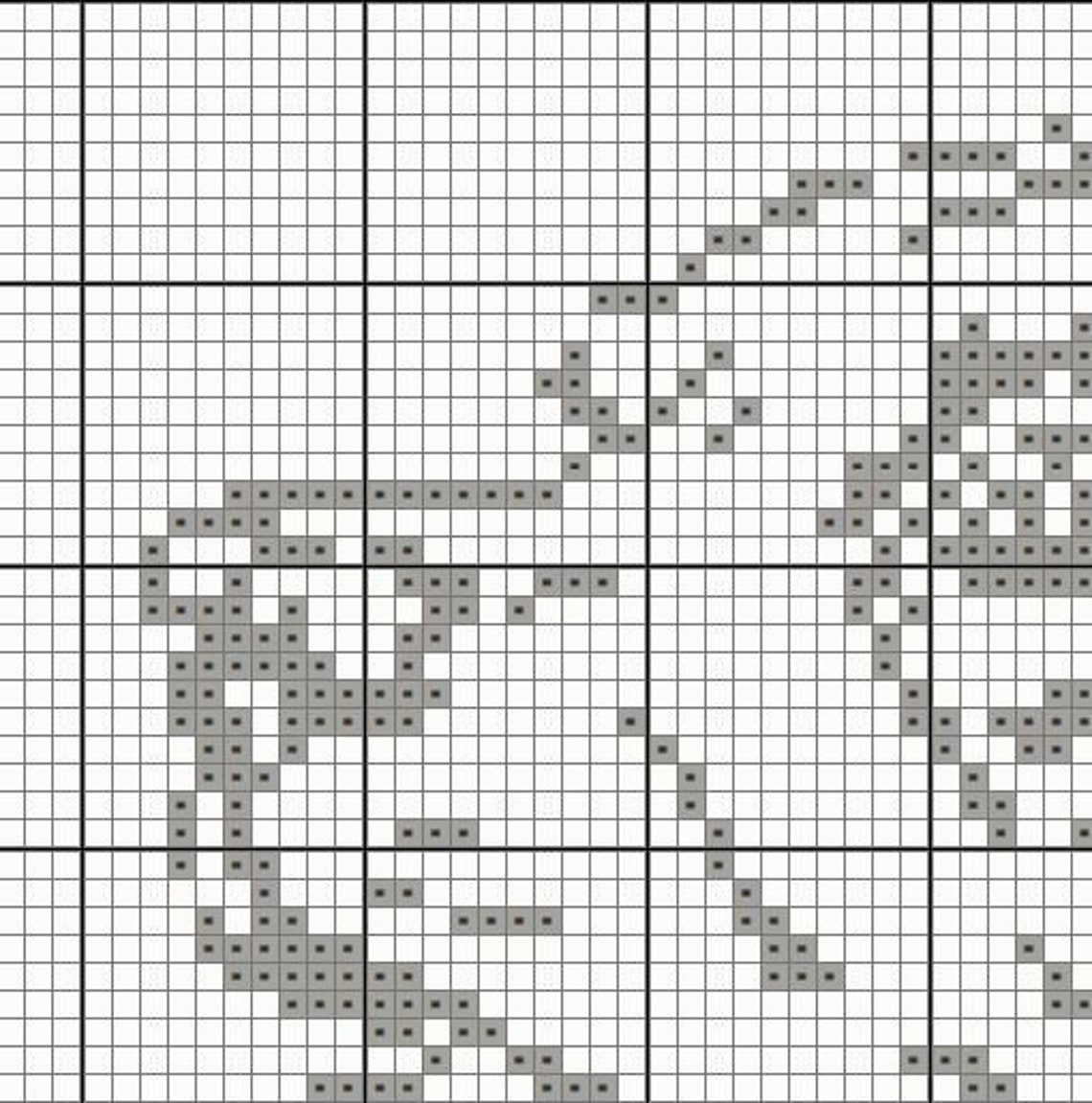 Easy Golden Retriever Labrador Cross-stitch Monochrome Pattern - Etsy