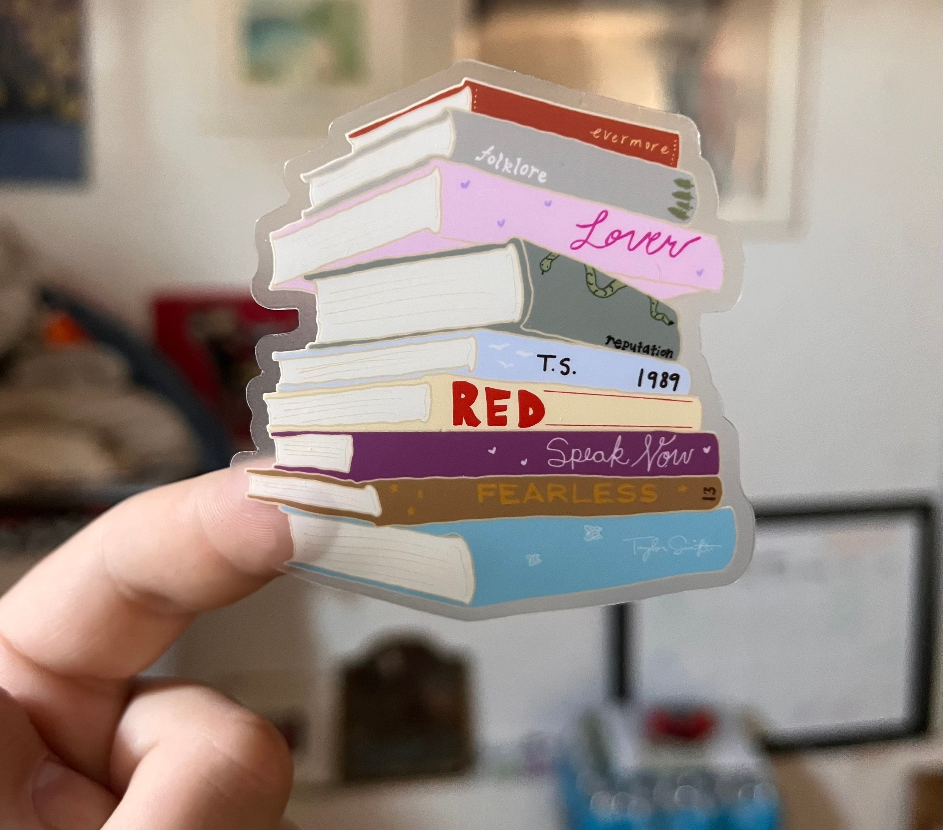 Taylor Swift Book Lover Sticker Magnet - Etsy