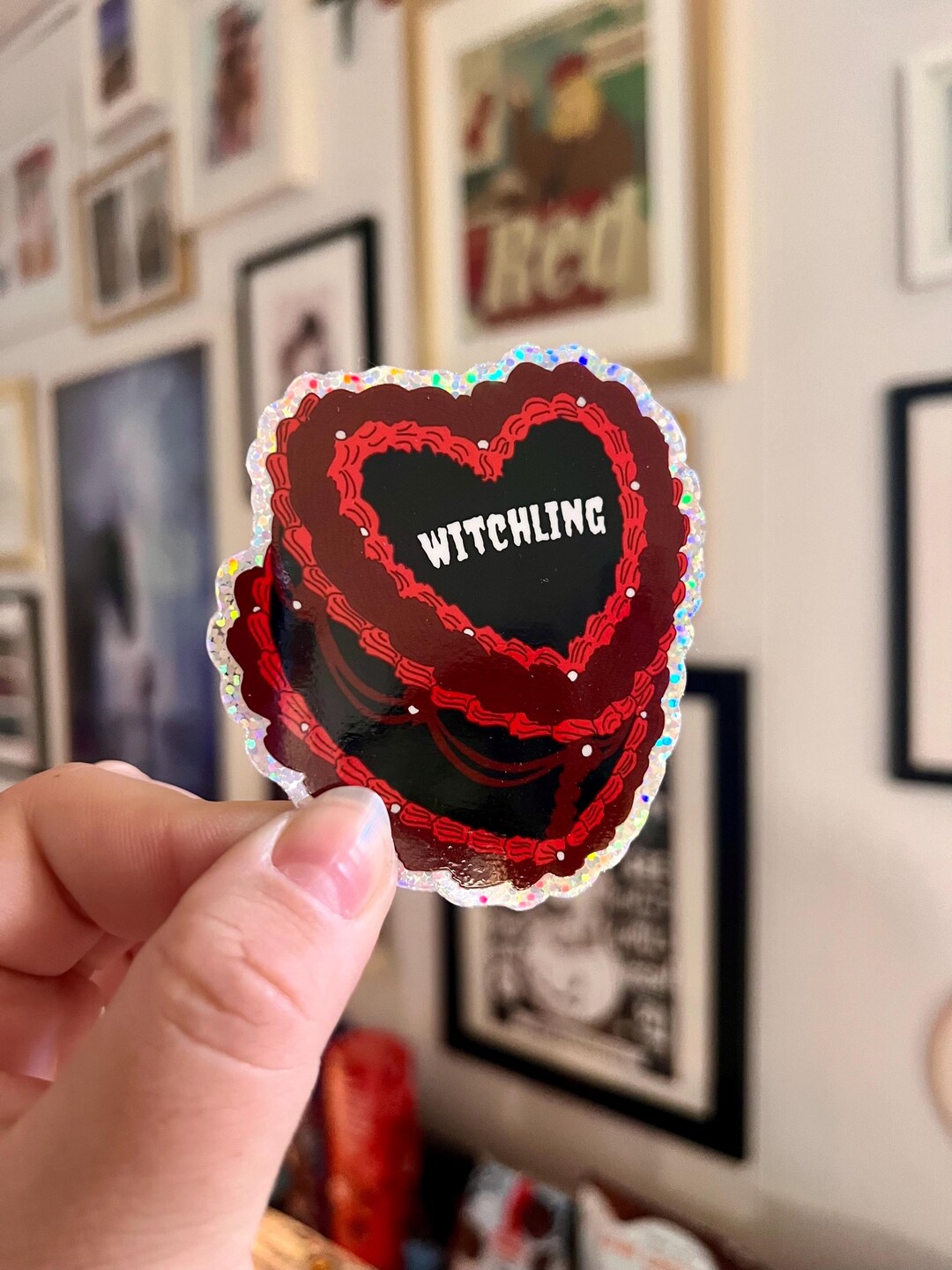 Witchling Glitter Sticker X Throne of Glass Inspired X Manon Blackbeak ...