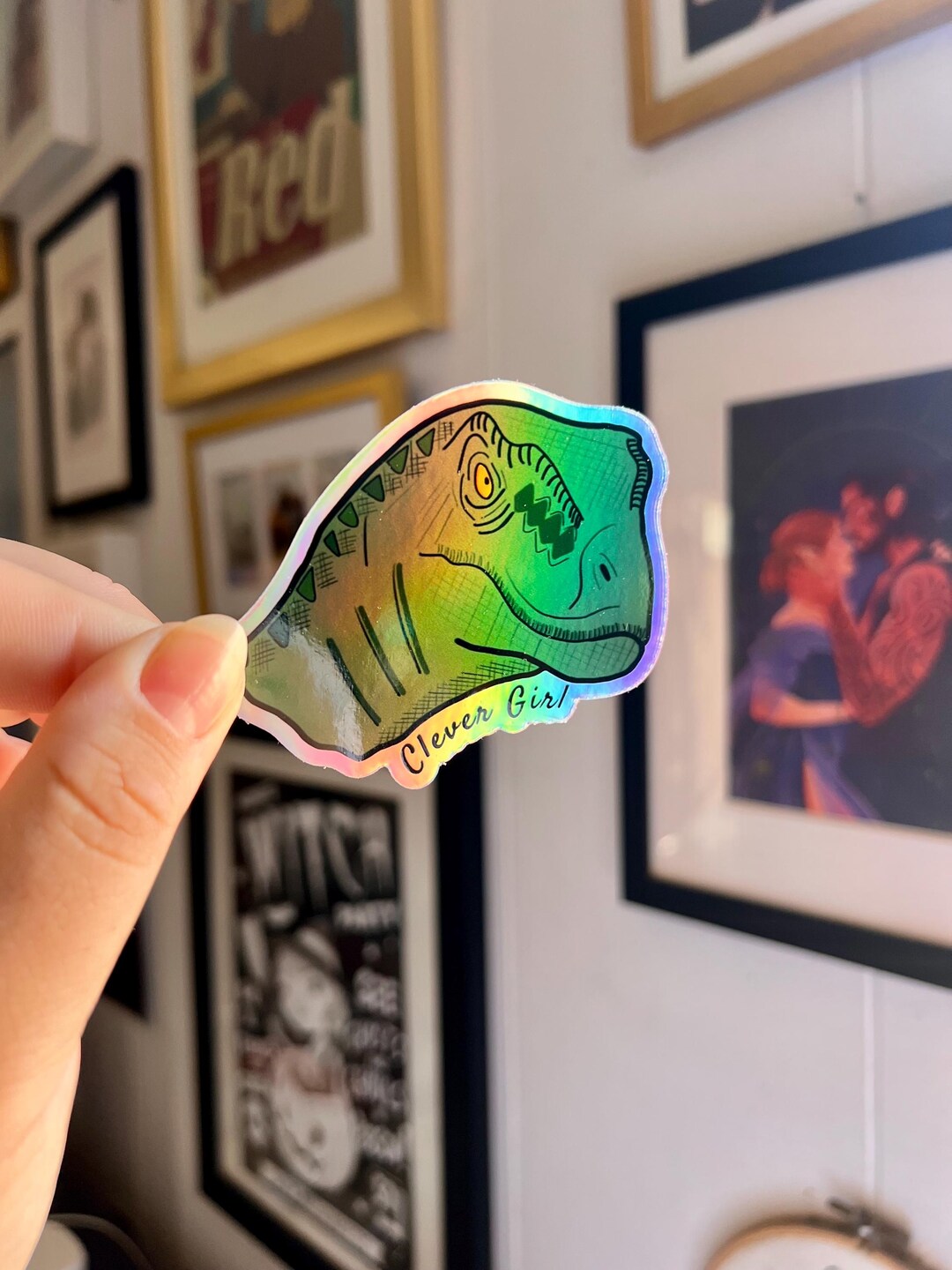 Clever Girl Holographic Sticker - Etsy