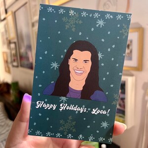 Twilight / Jacob Black Christmas Holiday Card / Art Print / Happy ...