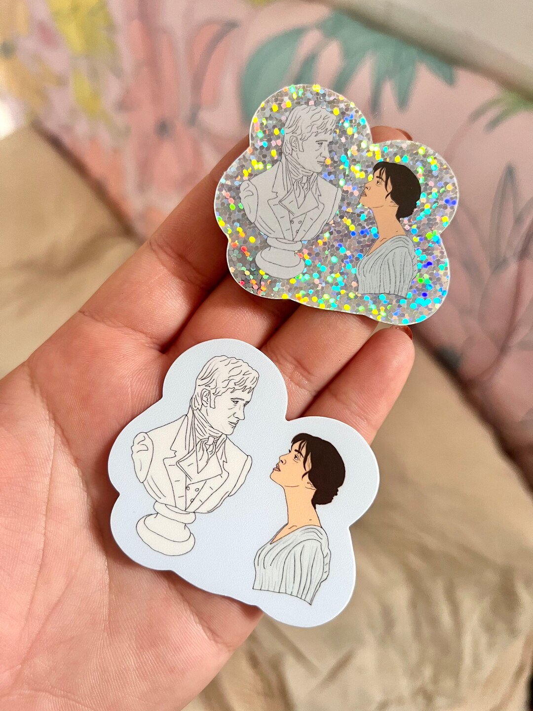Pride and Prejudice Lizzy and Darcy Sticker - Etsy