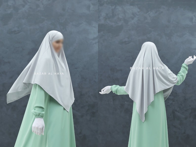 Eliza Cotton Diamond Triangle Short Khimar Scarf Nikab Niqab | Etsy