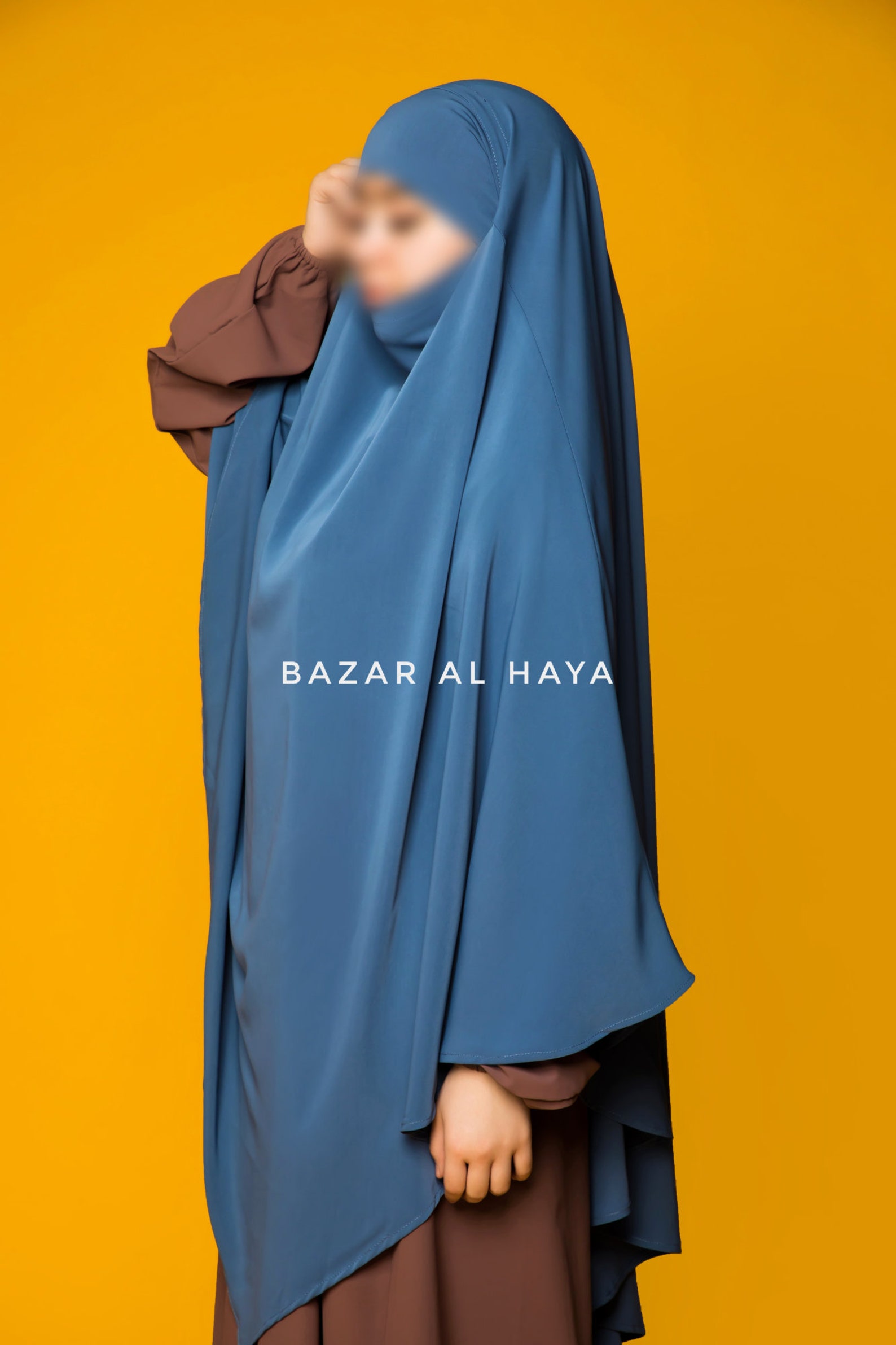 Mubarak Khimar Extra Steel Blue Diamond Khimar Long Scarf - Etsy