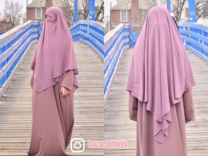 Beautiful Shams Cotton Khimar Diamond Khimar Scarf in 100% | Etsy