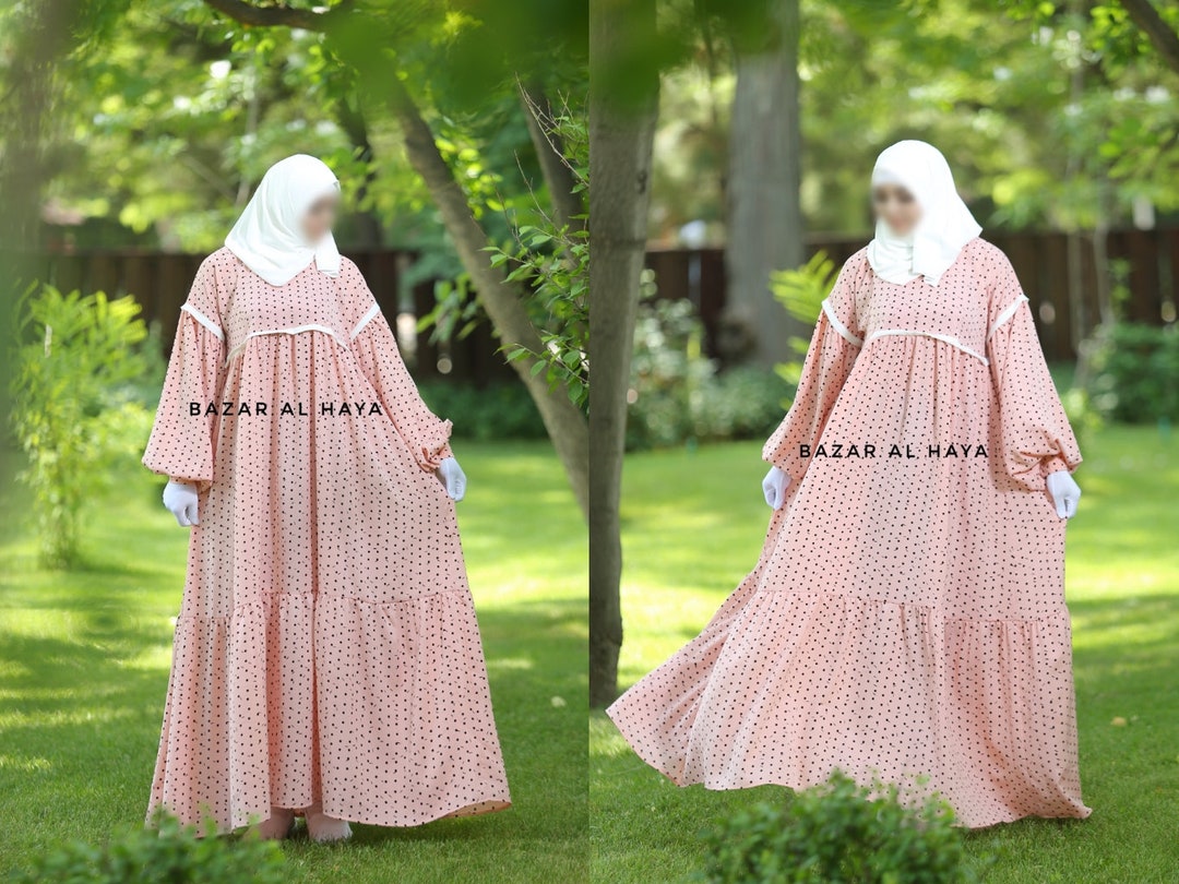 New Mubina Abaya Dress Breathable Niqab Khimar Jilbab Full Length Abaya ...