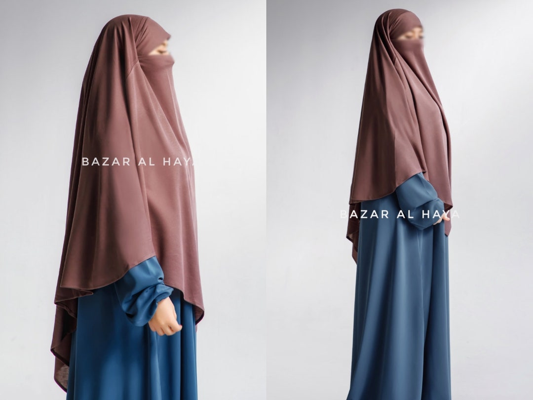 Triangle Khimar Diamond Khimar Round Scarf in 100% Cotton Fabric Nikab ...