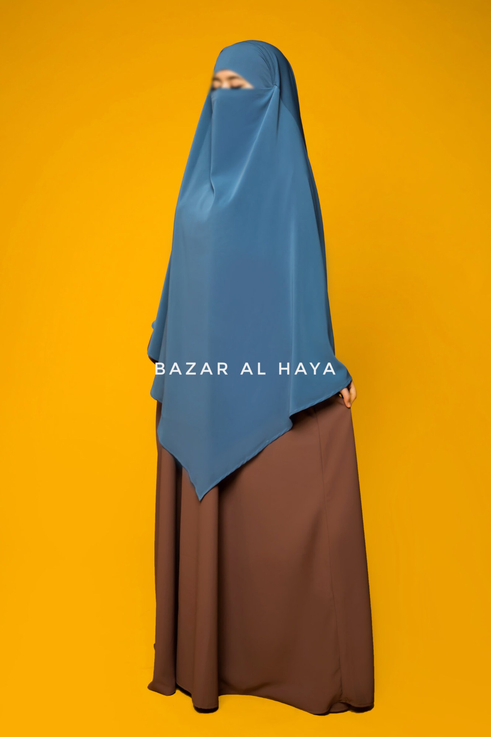 Mubarak Khimar Extra Steel Blue Diamond Khimar Long Scarf - Etsy