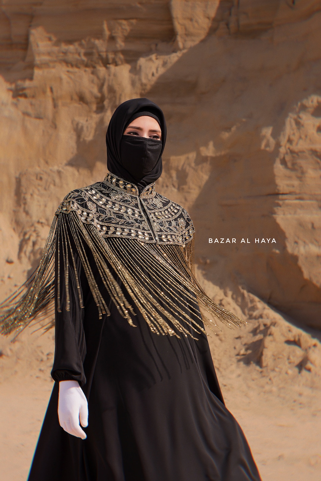 Gold & Black Bisser Collar Cape Costume Jewelry Poncho - Etsy