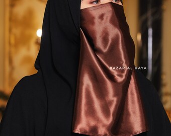Gold Satin Single Half Niqab Elegant & Modest Veil - Etsy