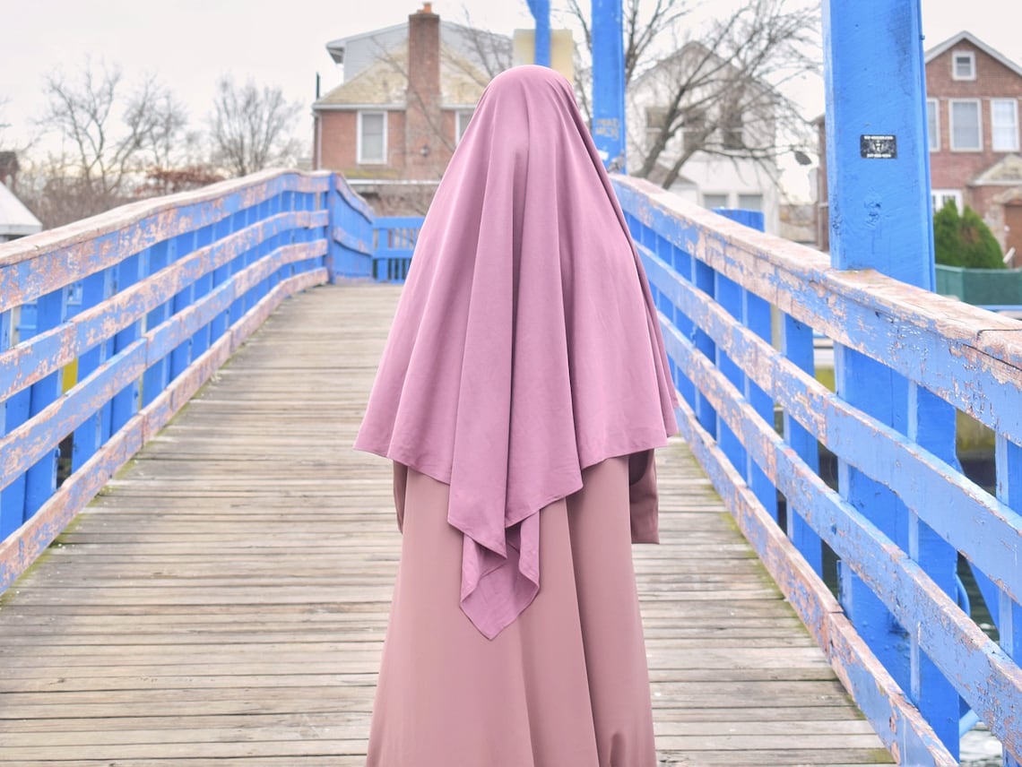 Beautiful Shams Cotton Khimar Diamond Khimar Scarf in 100% | Etsy