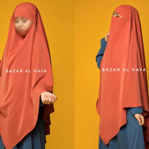 Cotton Diamond Triangle Khimar Scarf Nikab Niqab Burqa Burka - Etsy New ...