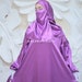 Purple Satin Single Half Niqab Elegant & Modest Veil - Etsy