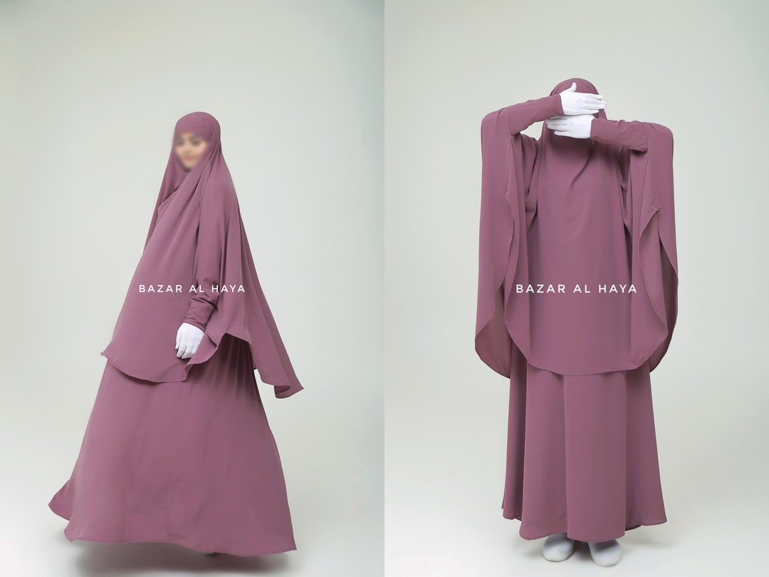 Yasmin Two Piece Jilbab With Dress & Khimar Afghan Style High Quality ...