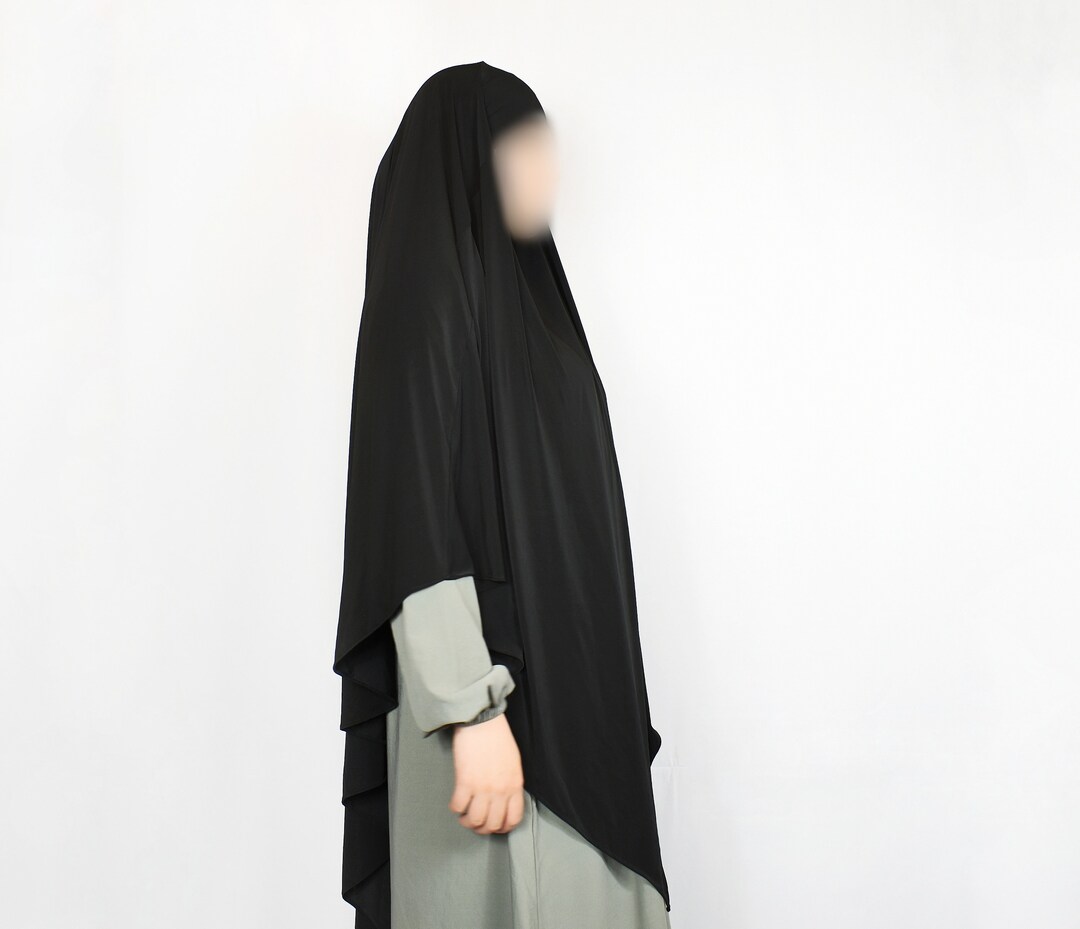 Mubarak Khimar Extra Long Diamond Khimar Long Scarf in Nidha Fabric ...