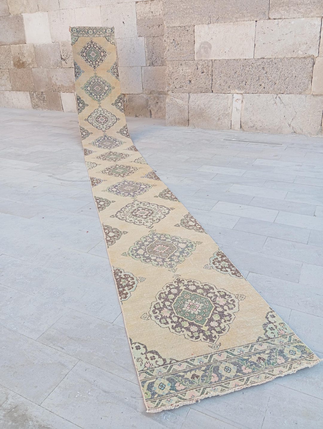 Oushak Runner 25 Ft, Long Runner Turkish, 20 21 22 Stair Runner, Rug ...