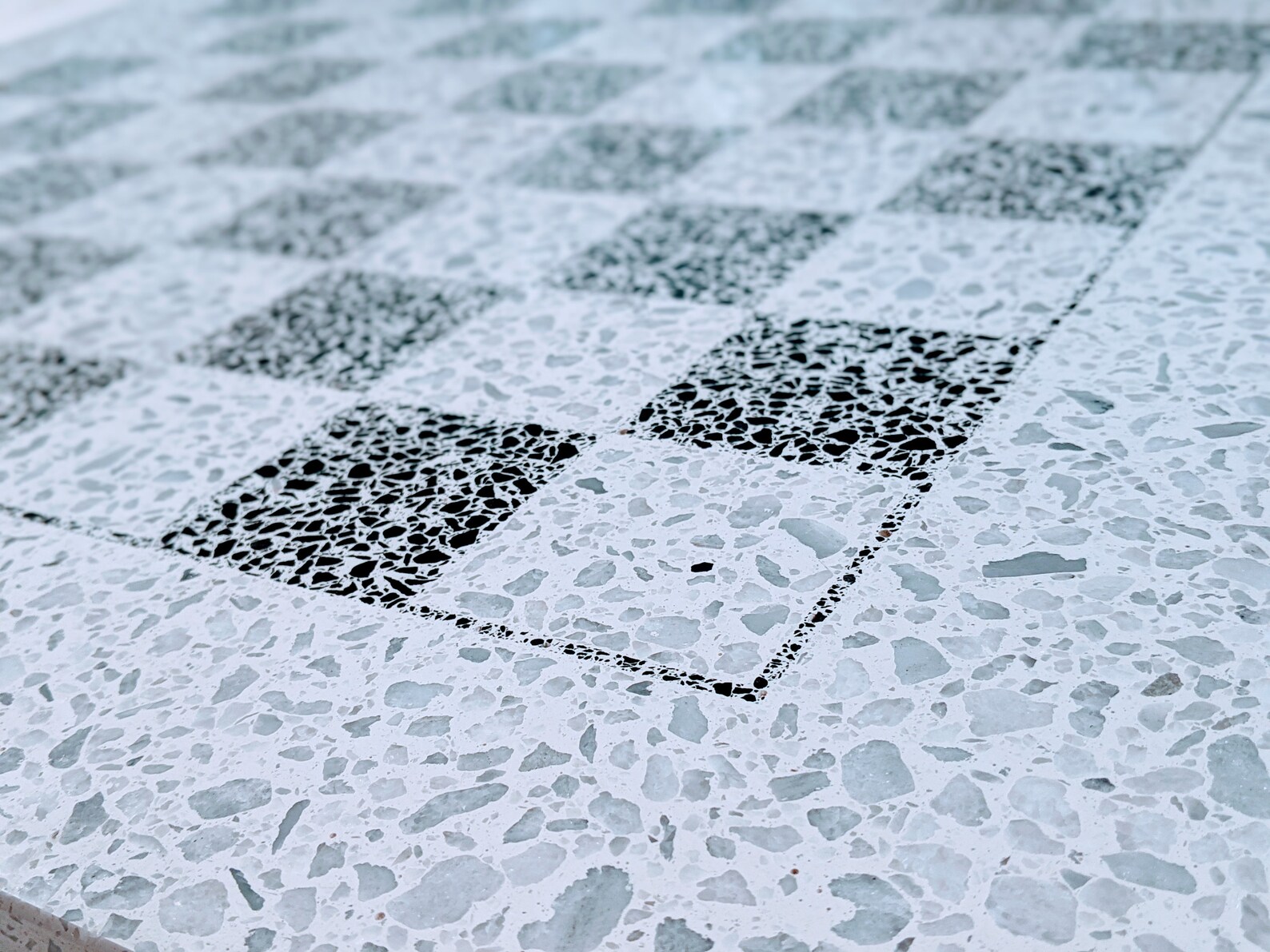 Large Stationary Indoor/outdoor Polished Concrete Chess/checkers Board ...