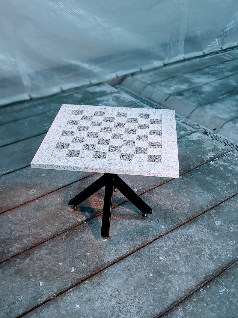 Large Stationary Indoor/outdoor Polished Concrete Chess/checkers Board ...