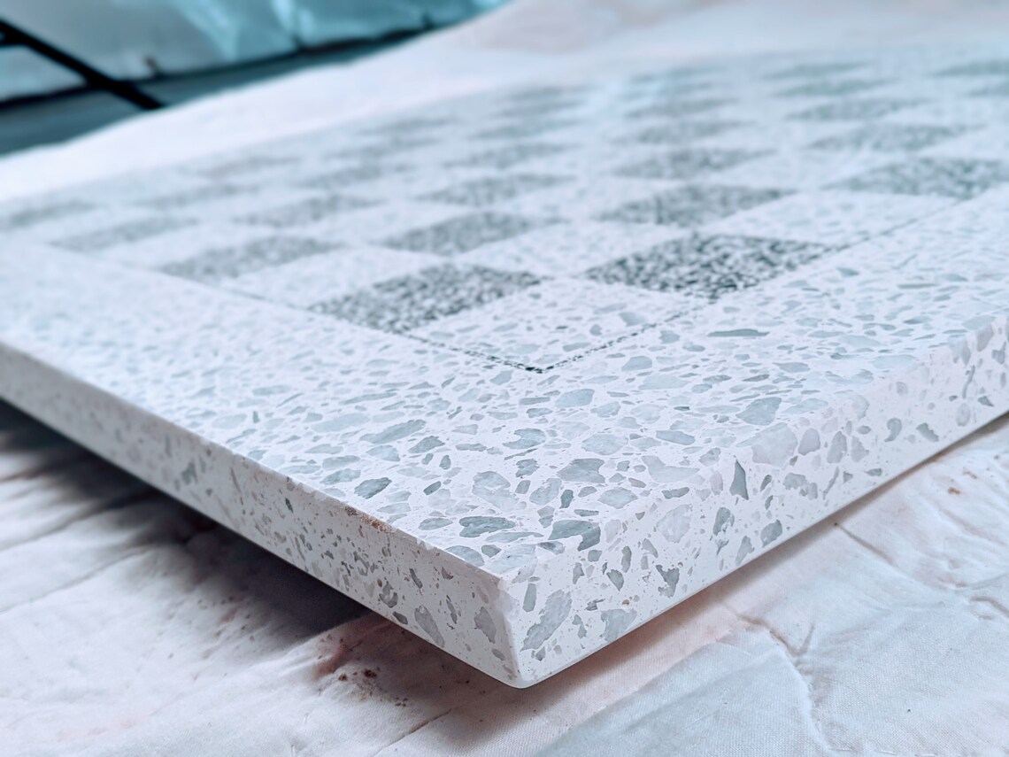 Large Stationary Indoor/outdoor Polished Concrete Chess/checkers Board ...