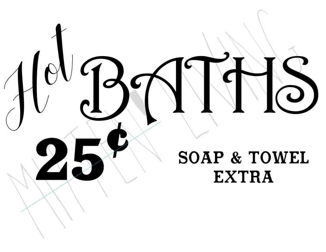 Hot Baths. SVG - Etsy