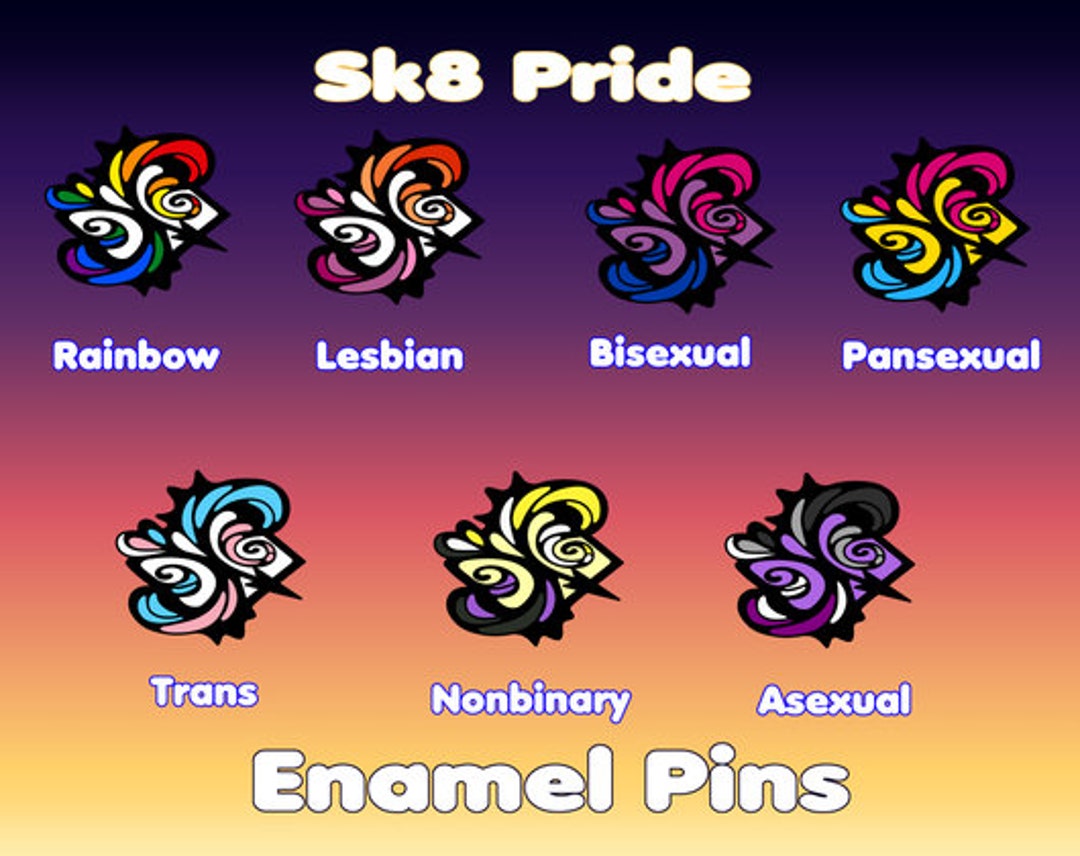 Sk8 the Infinity Pride Enamel Pins - Etsy