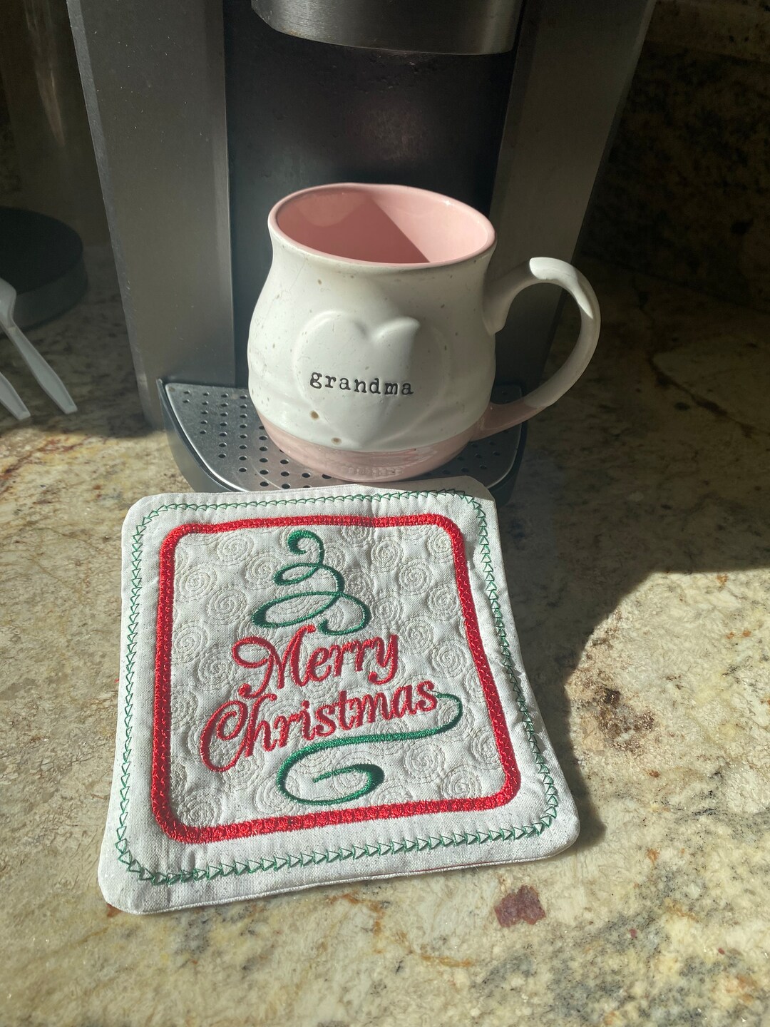 Christmas Mug Rug - Etsy